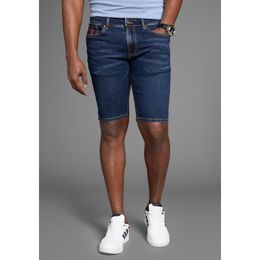 Bruno Banani Herren Jeansshorts &raquo;Hutch-Shorts&laquo; gerade geschnittene kurze Beine, niedrige Leibh&ouml;he blau 40, L&auml;nge 32