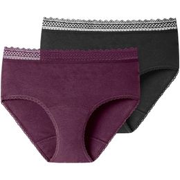 Schiesser Damen Periodenslip &raquo;Secret Care&laquo; 2er-Pack, mit zuverl&auml;ssigem Schutz bis zu 12 Stunden lang lila 34 (36)