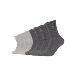 Camano Herren Sportsocken &raquo;function&laquo; 8 Paar tlg. mit verst&auml;rktem Sohlenbereich grau 43-46