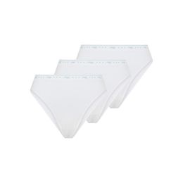 Sloggi Damen Sloggi Tai-Slip &raquo;24/7 100&laquo; 3er Pack, elastischer Bund mit Sloggi-Logo-Schriftzug wei&szlig; 38