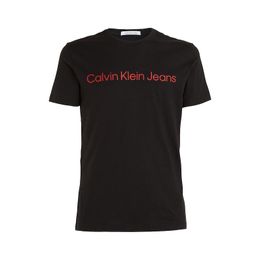Calvin Klein Jeans Herren T-Shirt &raquo;CORE INSTITUTIONAL LOGO SLIM TEE&laquo; mit logo-Schriftzug rot XXL