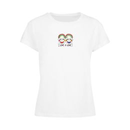 Merchcode T-Shirt &raquo;Ladies Love Figures Tee&laquo; 1 Stk. white S S Vielseitige T-Shirts f&uuml;r jeden Anlass