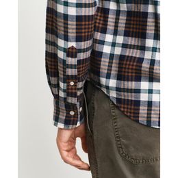 Gant Herren Langarmhemd &raquo;REG FLANNEL PLAID SHIRT&laquo; braun S, N-Gr