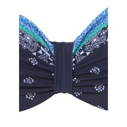 Lascana Damen Lascana B&uuml;gel-Bikini-Top &raquo;Jimer&laquo; im modischen Print blau 40, Cup F
