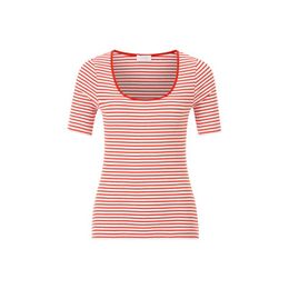 Richroyal Damen RICHROYAL Kurzarmshirt Mit tiefem Rundhalsausschnitt rot XS