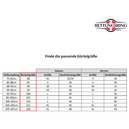 Rettungsring G&uuml;rtel Damen Lederg&uuml;rtel mit austauschbarer Schlie&szlig;e &raquo;Acht Im Kreis&laquo; blau