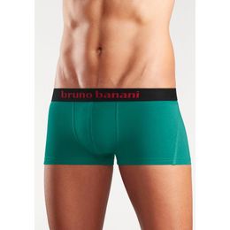 Bruno Banani Herren Hipster Packung, 4 Stk. knapp sitzende Boxershorts mit Logo Webbund aus Baumwollmischung bunt S, 4 Stk.