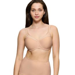 Triumph Minimizer-BH &raquo;Modern Soft+Cotton&laquo; verkleinert die Brust optisch um eine Cup-Gr&ouml;&szlig;e beige 100, Cup C Minimizer-BH