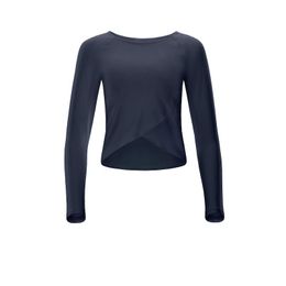 WINSHAPE Damen Langarmshirt &raquo;Cropped Functional Light and Soft&laquo; Overlap-Applikation XXL