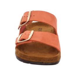 Rohde Damen Pantolette &raquo;Rodigo-D&laquo; Sommerschuh, Schlappen, Hausschuh mit Schnallenverschl&uuml;sse orange 35