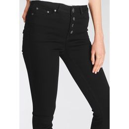 Arizona Damen Bootcut-Jeans &raquo;Ultra Stretch&laquo; hohe Leibh&ouml;he, ausgestellte Beinform schwarz 36, N-Gr