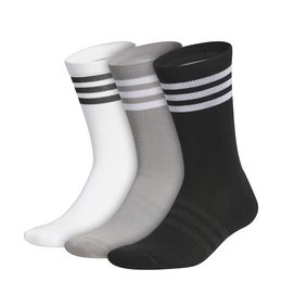 adidas Performance Sportsocken '3 PK CREW' Herren Gr&ouml;&szlig;e 31/33 hellgrau / schwarz / wei&szlig;