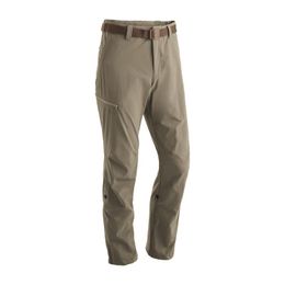 Maier Sports Damen Funktionshose &raquo;Nil&laquo; Herren Wanderhose, atmungsaktive Outdoor-Hose mit Roll up Funktion beige 44, Normalgr&ouml;&szlig;en