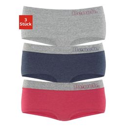 Bench. Damen Panty 3er-Pack, aus elastischer Baumwoll-Qualit&auml;t bunt 36/38
