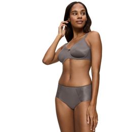 Triumph Damen Hipster &raquo;Essential Minimizer T&laquo; 1hochwertigem Steh, schimmerndes Jacquardmuster, elastisch, weich, blickdicht grau 36