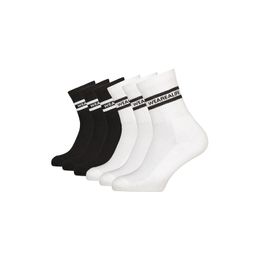 alife and kickin Alife & Kickin Damen Tennissocken &raquo;Damen 6 PACK - HenjaAK&laquo; Spar-Set, sportliche Tennissocken mit Streifen, aus Baumwolle mit weichem Bund wei&szlig; 39-42