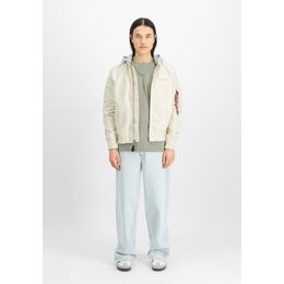 Alpha Industries Damen Bomberjacke &raquo;MA-1 TT Hood Light&laquo; wei&szlig; XL