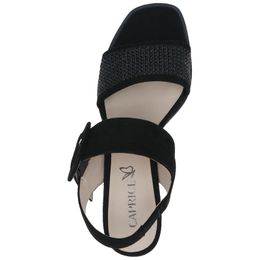 Caprice Damen Riemchensandale &raquo; Sandalen Leder/Textil&laquo; schwarz 37