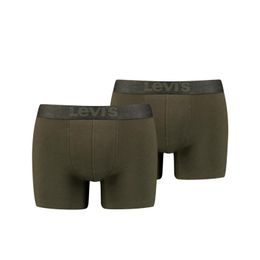 Levi's Levi's Herren Boxershorts &raquo;LEVIS MEN MEL WB BOXER BRIEF ORG CO 2P&laquo; 2er Pack, mit breitem Logobund gr&uuml;n XL
