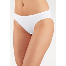 Petite Fleur Damen Petite Fleur Bikinislip 5er-Pack, aus elastischer Baumwoll-Qualit&auml;t wei&szlig; 32/34