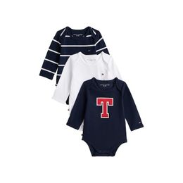 Tommy Hilfiger Jungen Erstausstattungspaket &raquo;3 PACK BODY L/S GIFTBOX&laquo; 3 Stk. f&uuml;r Babys blau
