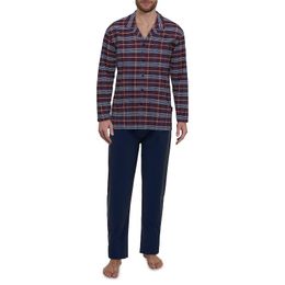G&ouml;tzburg G&ouml;tzburg Herren G&Ouml;TZBURG Pyjama &raquo;Zartbitter&laquo; 2 tlg. Langarm, lange Hose, V-Ausschnitt, w&auml;rmend, bequem, Baumwollmix rot 54 (XL)