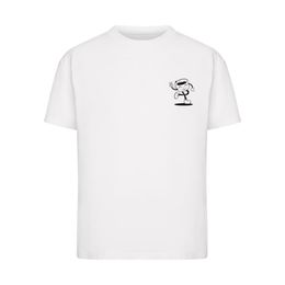 Merchcode T-Shirt &raquo;Ladies Espresso Tee&laquo; 1 Stk. white M M Oversize-Schnitt mit verl&auml;ngerter L&auml;nge f&uuml;r lockeren Sitz