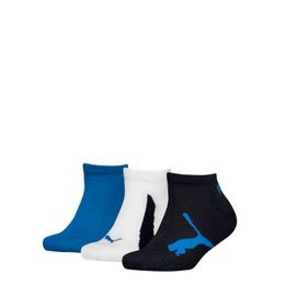 Puma Herren Puma Sneakersocken &raquo;Puma KIDS BWT SNEAKER 3P&laquo; 3 Paar, Flache Zehenn&auml;hte, Logo wei&szlig; 27-30