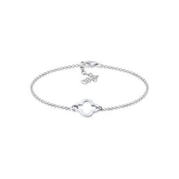 Elli Damen Armband &raquo;Kleeblatt Gl&uuml;cksbringer 925 Silber&laquo; silber