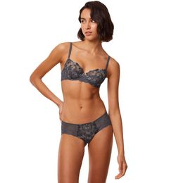 Triumph Damen Hipster &raquo;Sensual Spotlight&laquo; feminine Spitze, florale Stickerei, elastisch, klassischer Fit grau 44