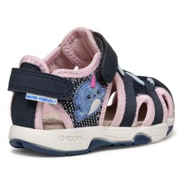 Geox Jungen Lauflernschuh &raquo;B SANDAL MULTY GIRL&laquo; , Sommerschuh, Klettschuh f&uuml;r Laufanf&auml;nger blau 25