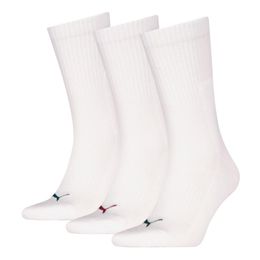 Puma Herren Puma Socken &raquo;Puma UNISEX CUSHIONED NEXT CREW 3P&laquo; 3 Paar, 3 Stk. tlg. mit Zonenpolsterung f&uuml;r zus&auml;tzlichen Komfort wei&szlig; 35-38
