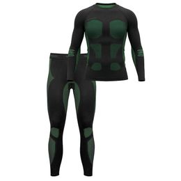 Normani Base Layer male Green, Black size L/XL