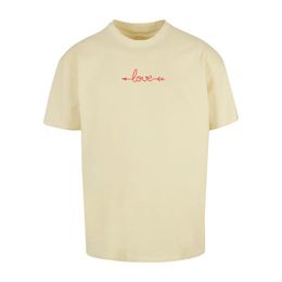 Merchcode T-Shirt &raquo;Hugs & Love - Love Arrow Heavy Oversize Tee&laquo; 1 Stk. softyellow XL XL Darf in keinem Kleiderschrank fehlen