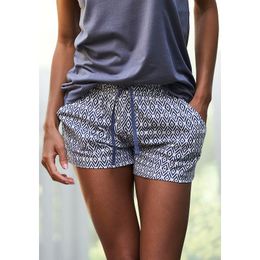 Vivance Dreams Damen Schlafshorts mit Alloverdruck grau 32/34, N-Gr