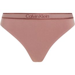 Calvin Klein Underwear Damen Tanga &raquo;THONG&laquo; mit Logobund rot XS (34)