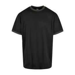 Urban Classics T-Shirt &raquo;Herren Oversized Ringer Tee&laquo; 1 Stk. blackbird/black L L Vielseitige T-Shirts f&uuml;r jeden Anlass
