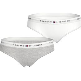 Tommy Hilfiger Underwear M&auml;dchen Bikinislip &raquo;2 PK BIKINI mit elastischem Bund im 2er-Pack&laquo; Packung, 2er-Pack, 2 Stk. unifarben, casual, k&ouml;rpernah, 