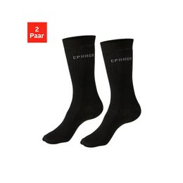 Copenhagen Studios Damen Basicsocken Packung, 2 Paar tlg. gerippt, mit w&auml;rmender Wolle 35-38