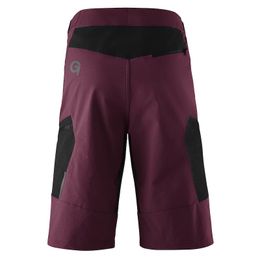 Gonso Damen Radhose &raquo;CASINA&laquo; Damen Bike-Shorts, Fahrradhose, Sitzpolster und Taschen, Bund flexibel lila 36, Normalgr&ouml;&szlig;en