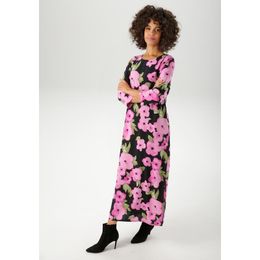 Aniston Casual Damen Aniston CASUAL Maxikleid mit farbenfrohen Blumendruck - jedes Teil ein Unikat rosa 42, N-Gr