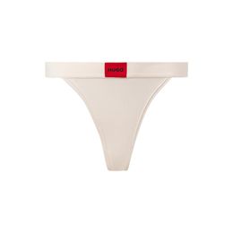 Hugo Underwear Damen HUGO Underwear String &raquo;RED LABEL&laquo; mit Logo auf dem elastischen Bund beige XL (42)