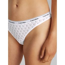 Calvin Klein Underwear Damen Tanga &raquo;THONG (LOW-RISE)&laquo; mit Logobund L (40)