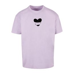 Merchcode T-Shirt &raquo;Hugs & Love - Heart Hug Heavy Oversize Tee&laquo; 1 Stk. lilac XL XL Darf in keinem Kleiderschrank fehlen