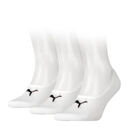 Puma Damen Puma F&uuml;&szlig;linge &raquo;Puma UNISEX FOOTIE 3P&laquo; 3 Paar, 3 Stk. tlg. NoShow Socks, atmungsaktiv, elastisches B&uuml;ndchen wei&szlig; 35-38