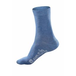 Bench. Damen Socken Box, 6 Stk. tlg. mit verschiedenfarbigen Logos blau 35-38