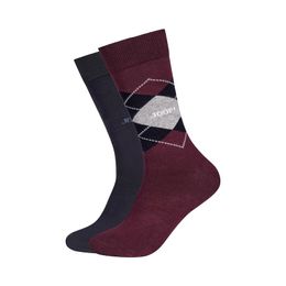 JOOP! Herren JOOP! Socken &raquo;premium essentials&laquo; 2 Paar, Premium Qualit&auml;t, verst&auml;rkte Ferse, verst&auml;rkte Zehen, Argyle Design 43-46