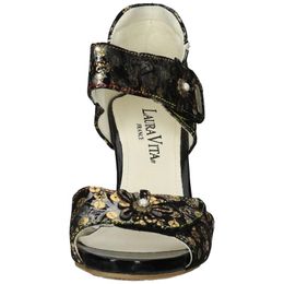 Laura Vita Damen Laura Vita Riemchensandale &raquo;Laura Vita Sandalen Leder&laquo; schwarz 37