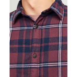 Jack & Jones PlusSize Jack & Jones Plussize Herren Jack & Jones PlusSize Langarmhemd &raquo;JJJOSHUA FALL FLANNEL SHIRT LS PLS&laquo; rot 5XL, N-Gr