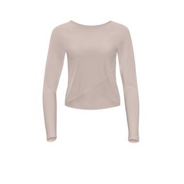 WINSHAPE Damen Langarmshirt &raquo;Cropped Functional Light and Soft&laquo; Overlap-Applikation L